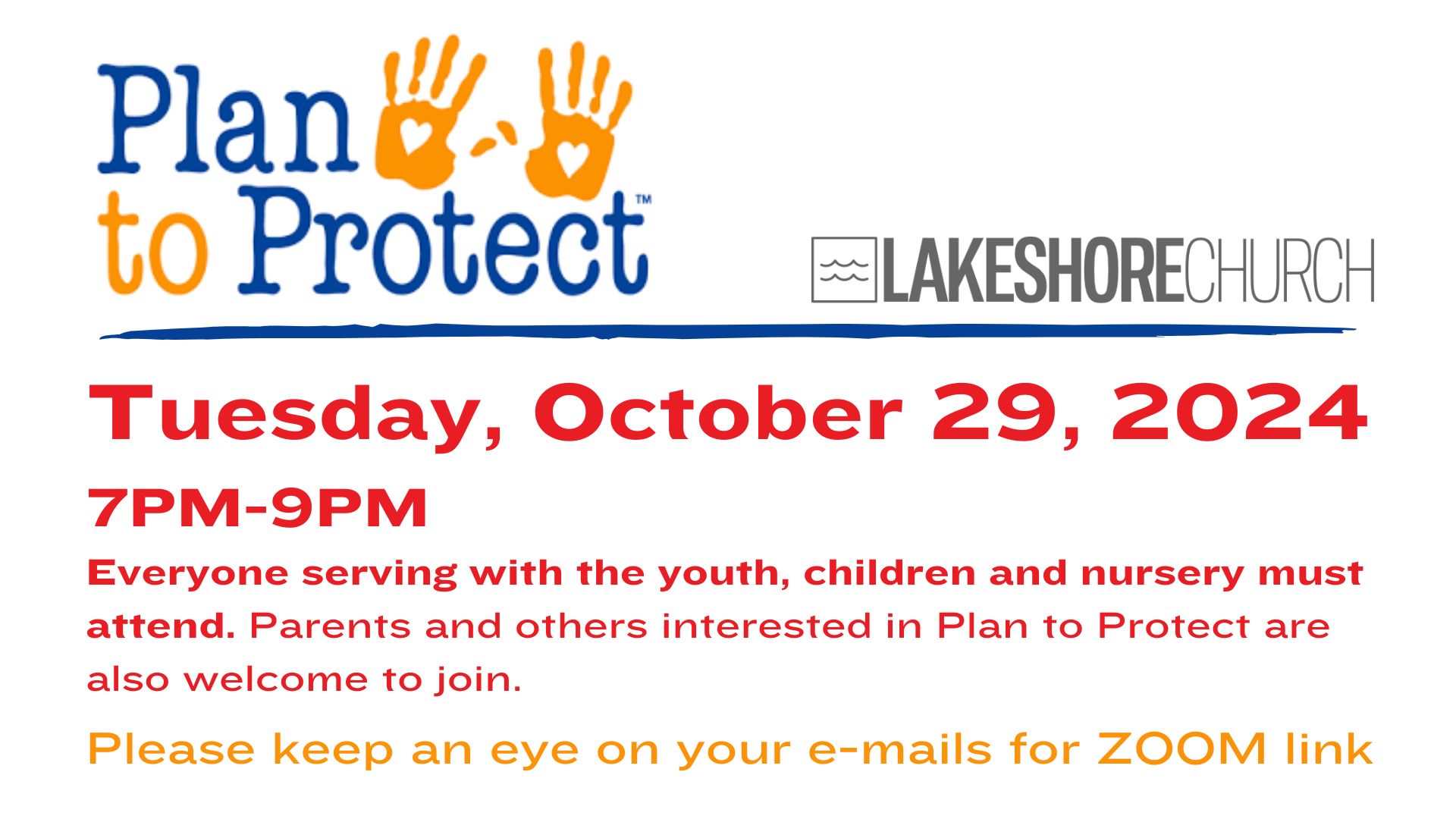 Plan to Protect | Lakeshore Church